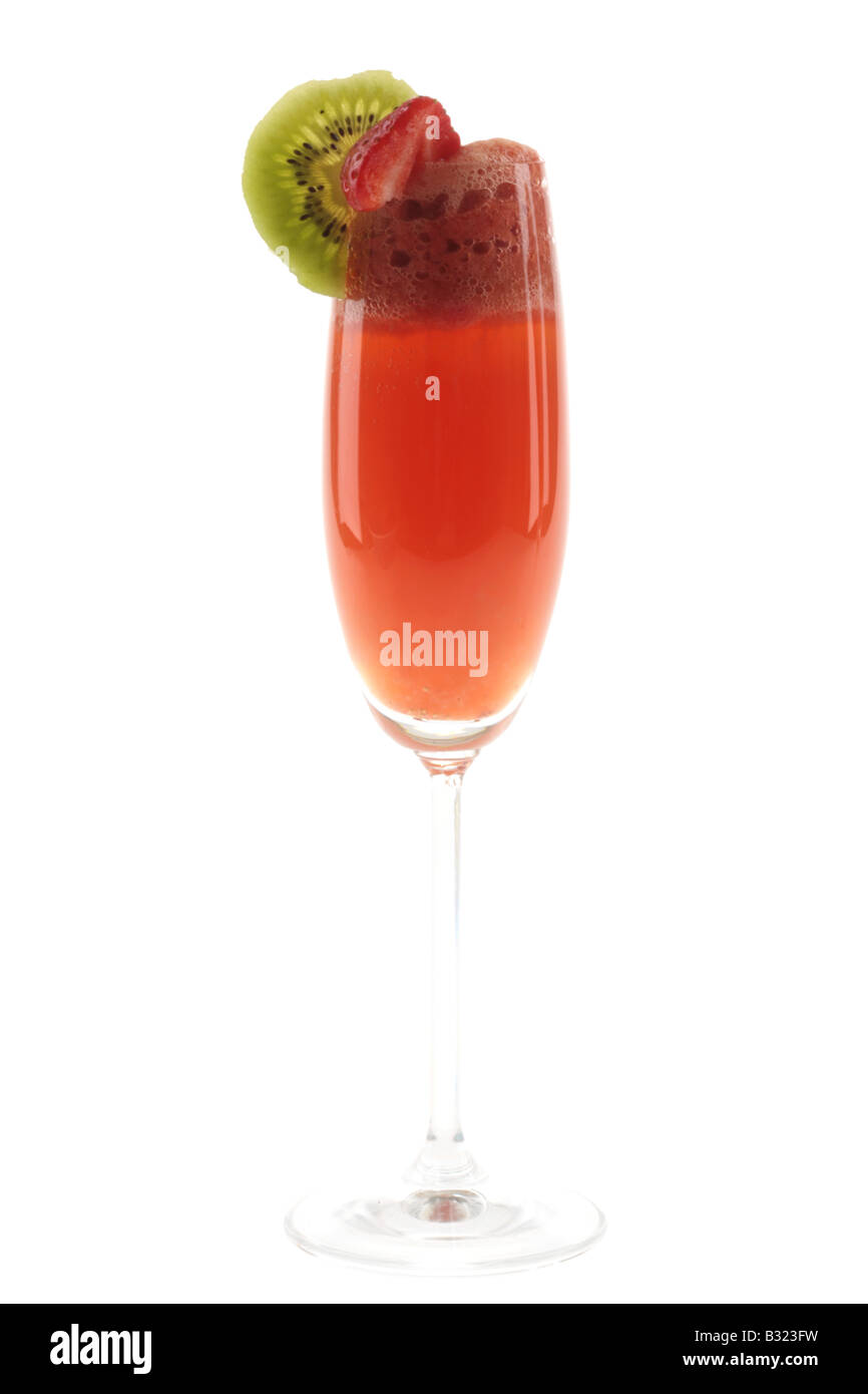 Pink Champagne Cocktail Stock Photo - Alamy