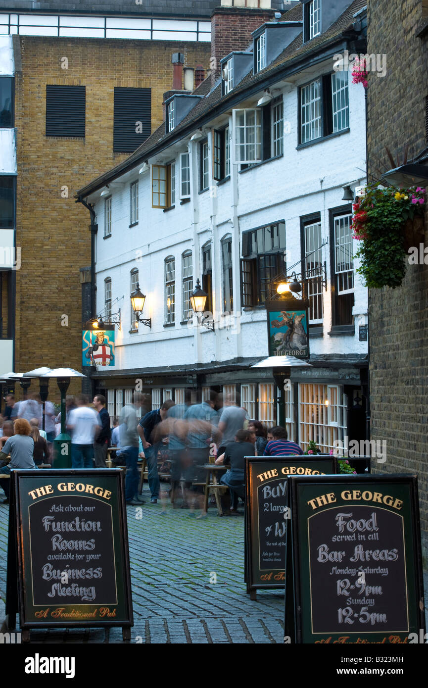 The George Pub by London Bridge SE1 London United Kingdom Stock Photo ...
