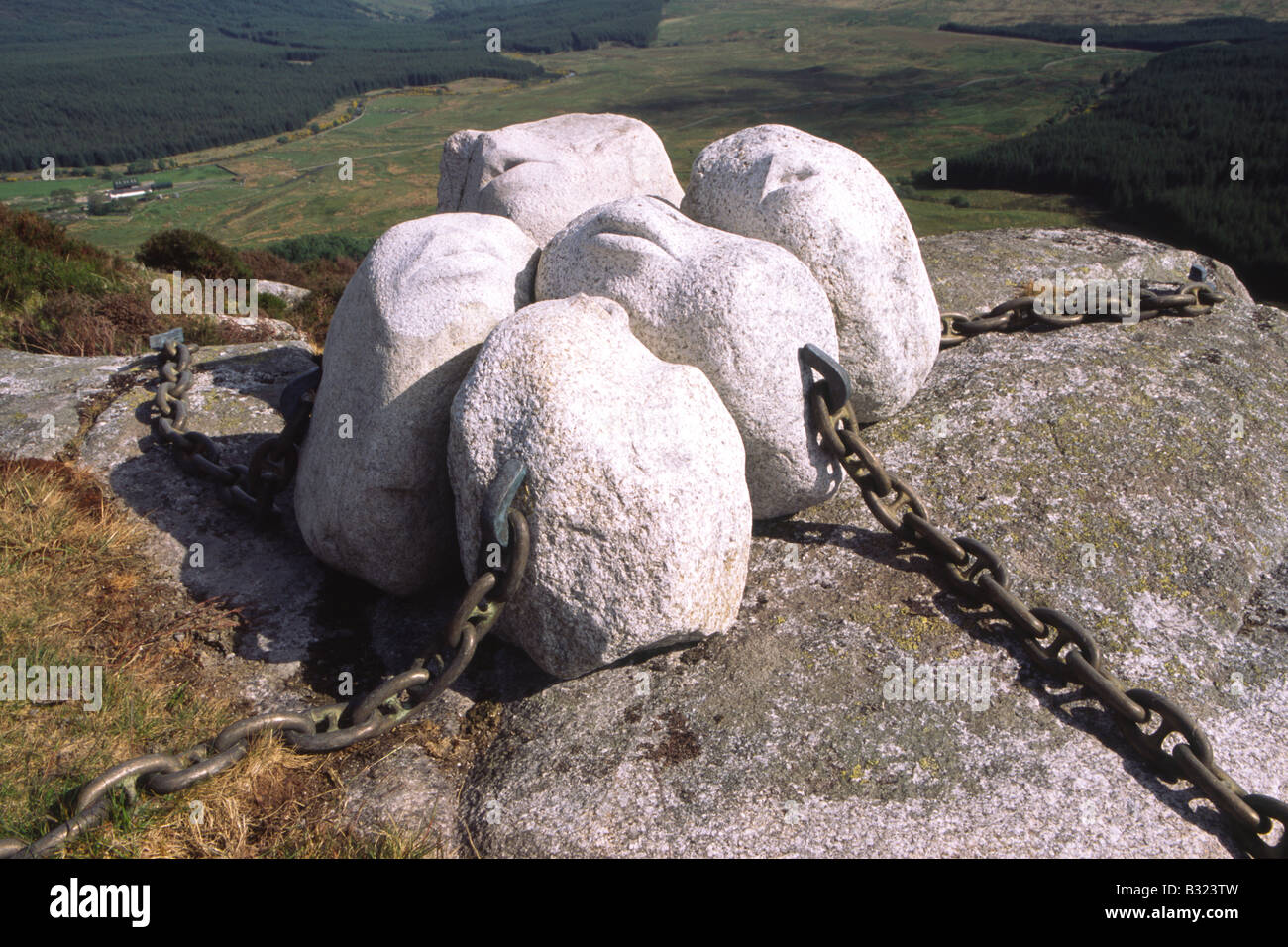 Artist Matt Baker sculpture Hush in the Galloway landscape in ...