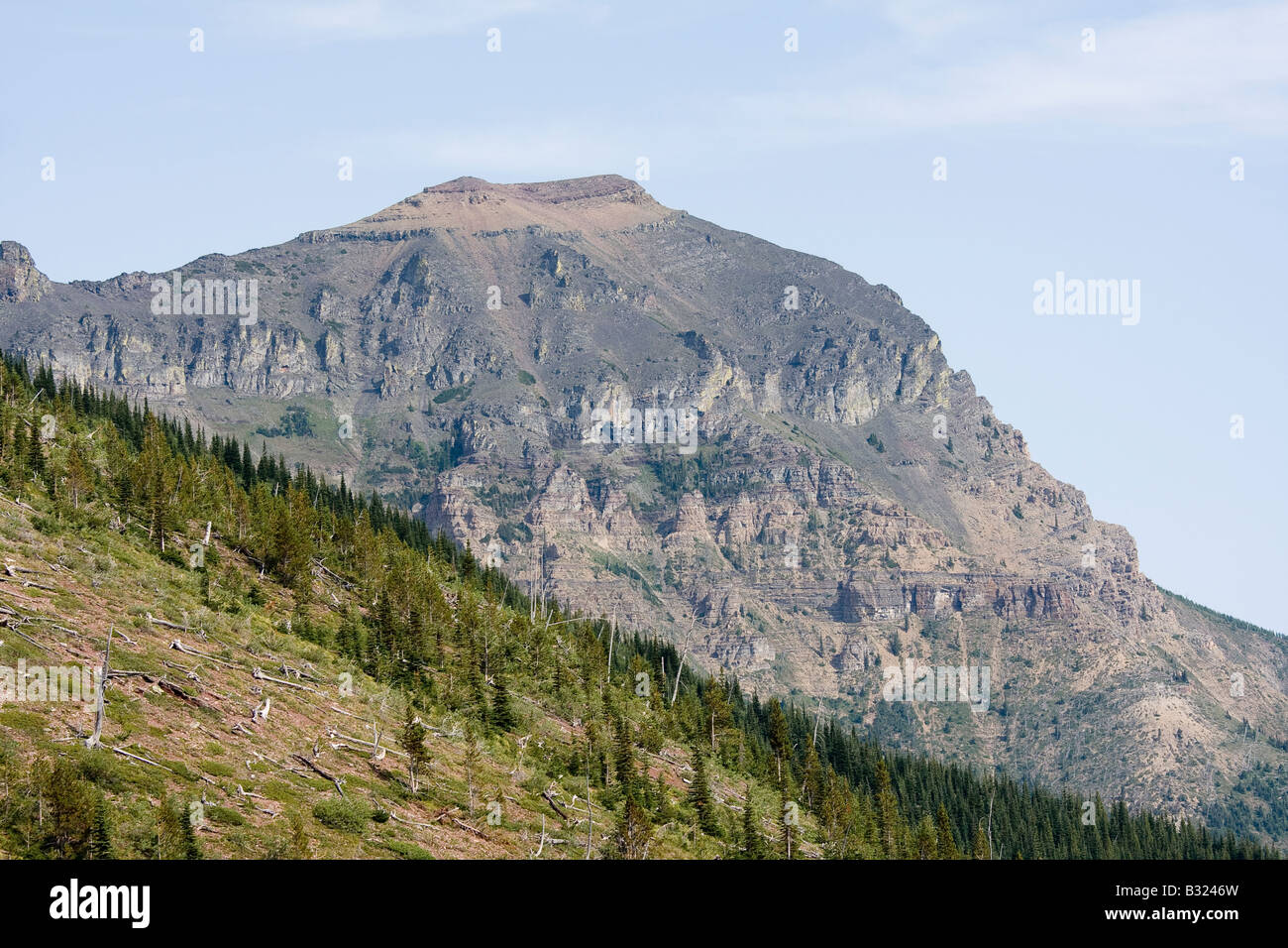 Mountain in southern Alberta Stock Photo - Alamy