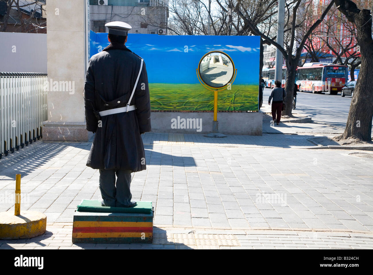Beijing china policeman uniform hi-res stock photography and images - Alamy