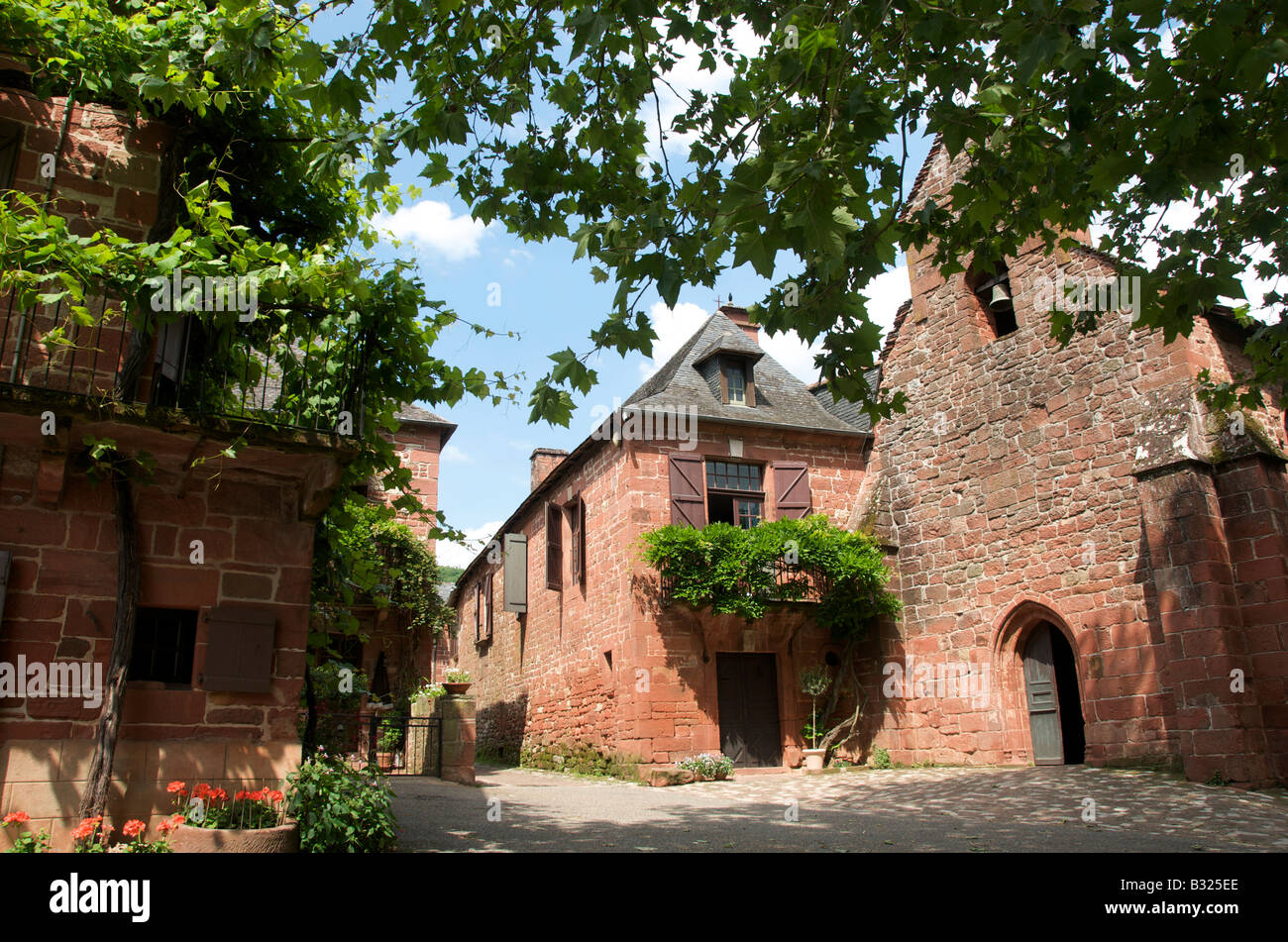 Village of Collonges la Rouge, Correze, Limousin France Stock Photo - Alamy