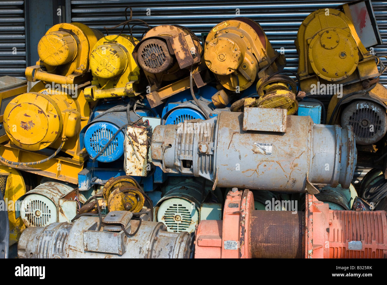 Discarded engine parts Stock Photo - Alamy