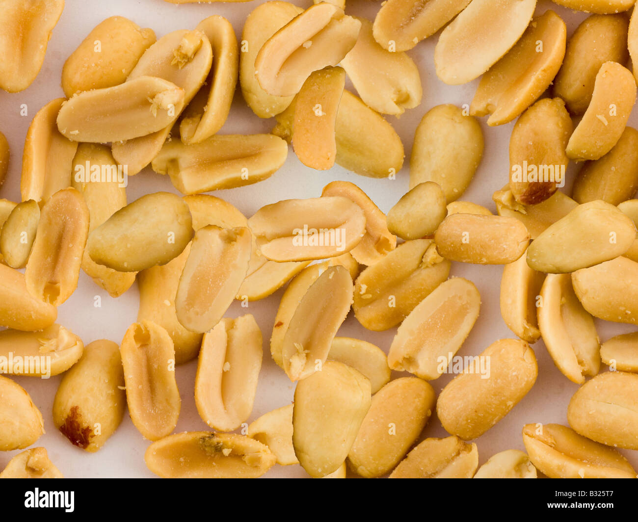Repeating Pattern of Peanuts For Tile on White Background Stock Photo ...