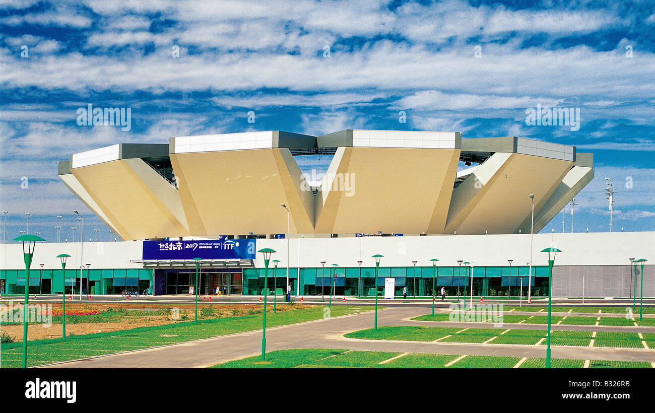 Beijing Olympic Green Tennis Court Stock Photo - Alamy