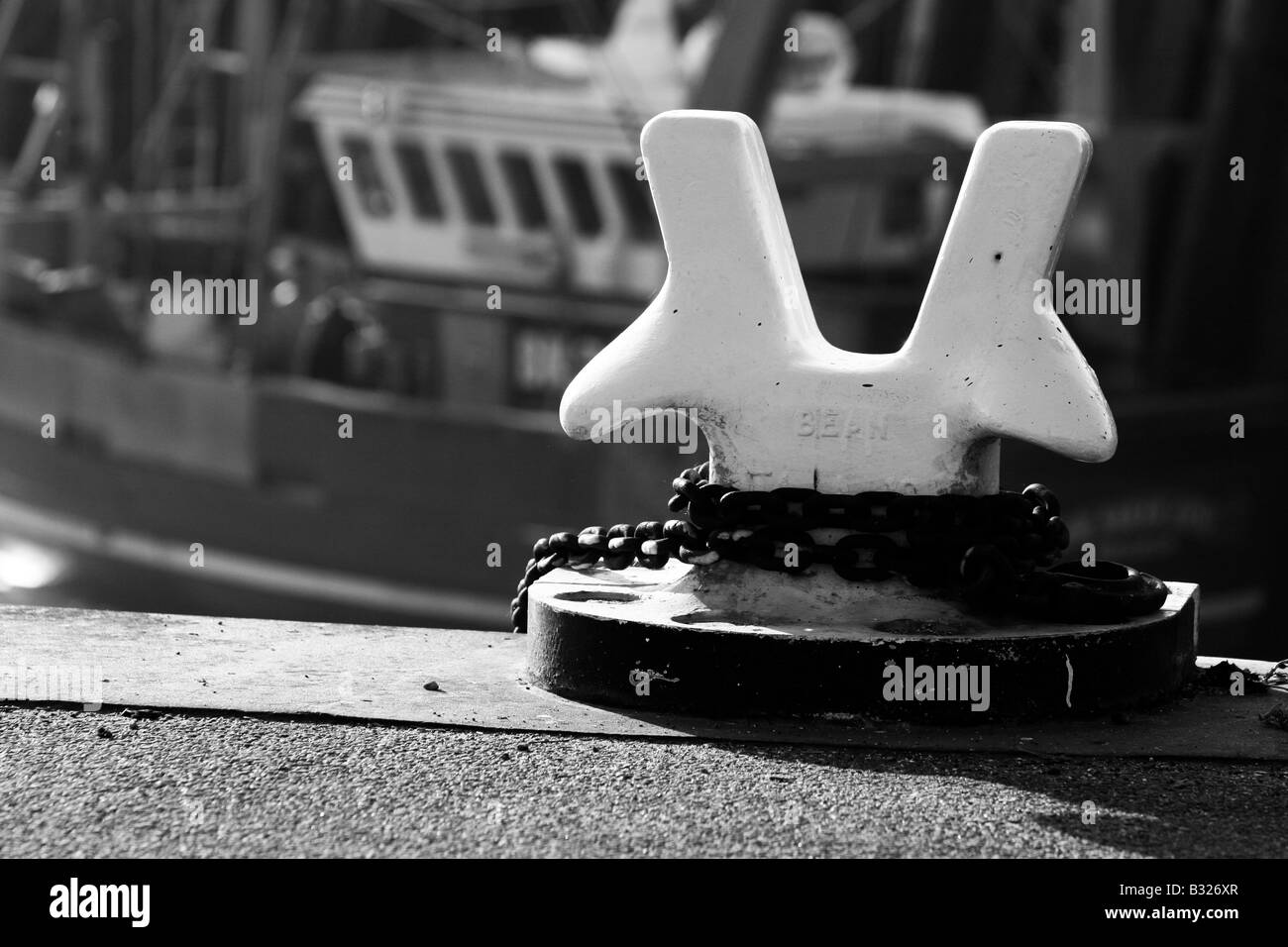 Orange mooring rope Black and White Stock Photos & Images - Alamy