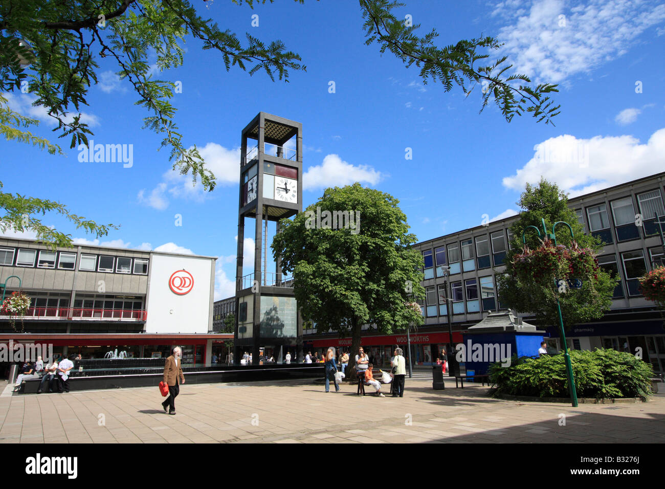clock tower the square stevenage town centre shopping hertfordshire ...