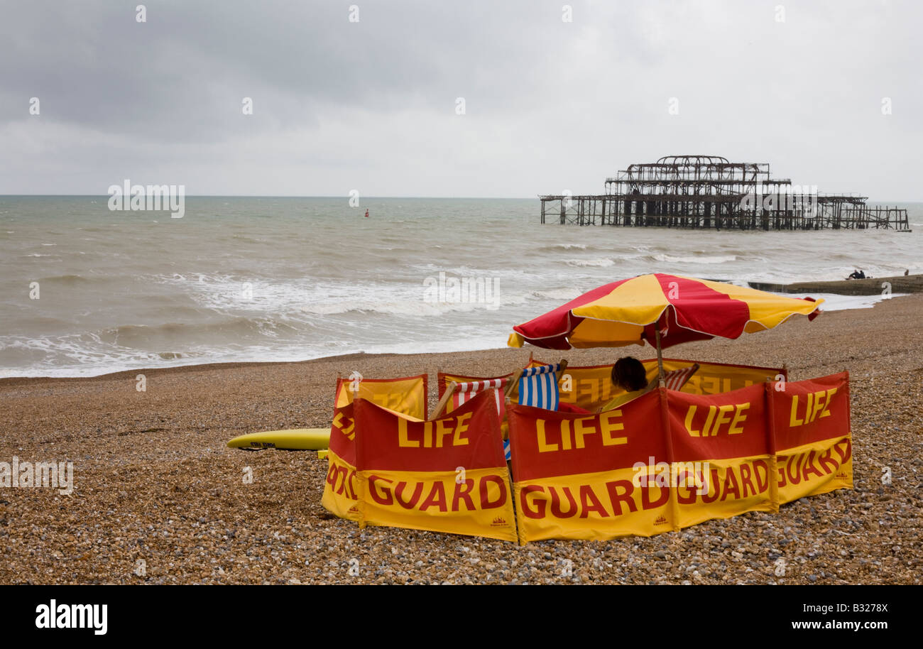 Brighton beach life guard hi-res stock photography and images - Alamy