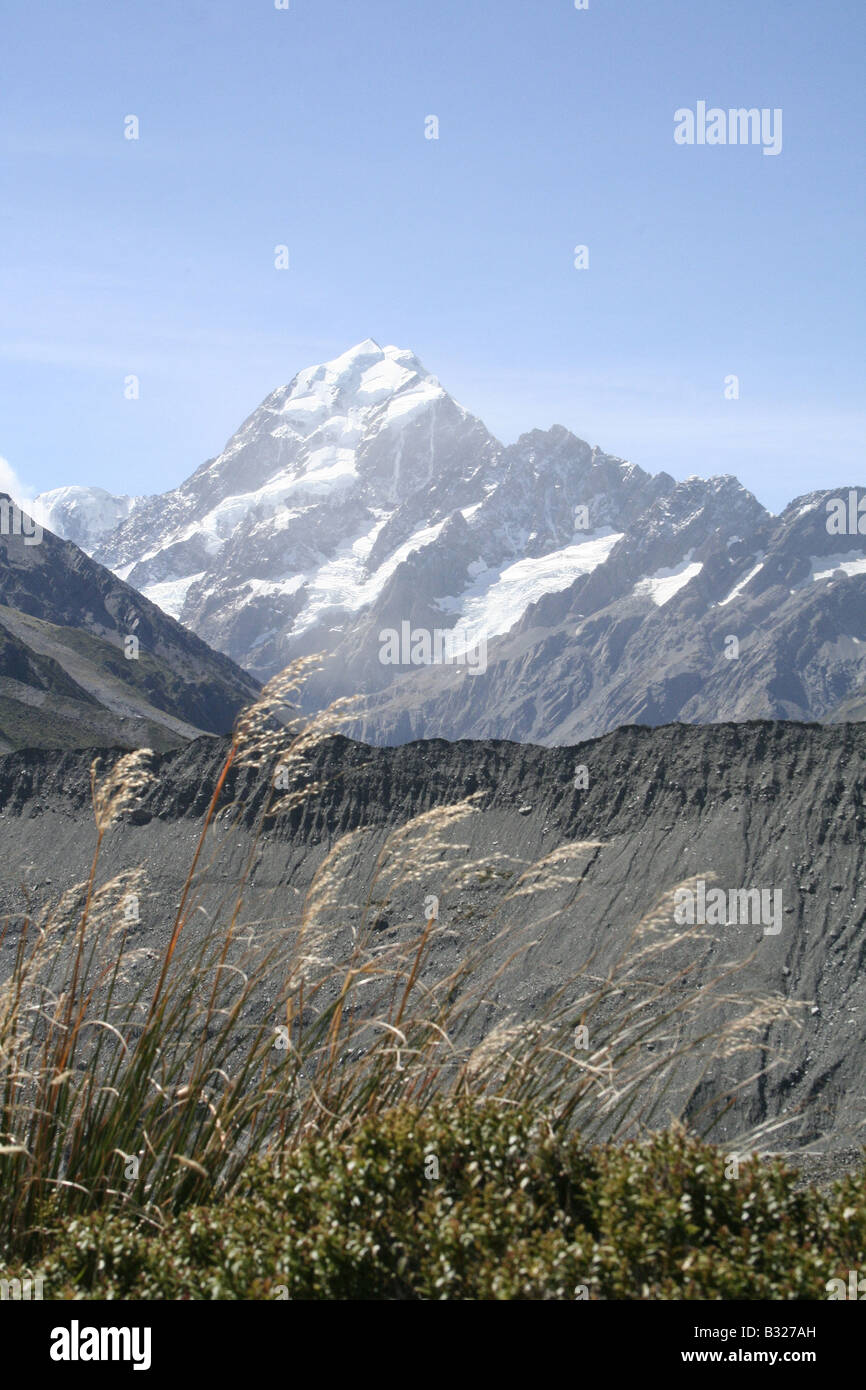 A view of Mount Cook in New Zealand Stock Photo - Alamy