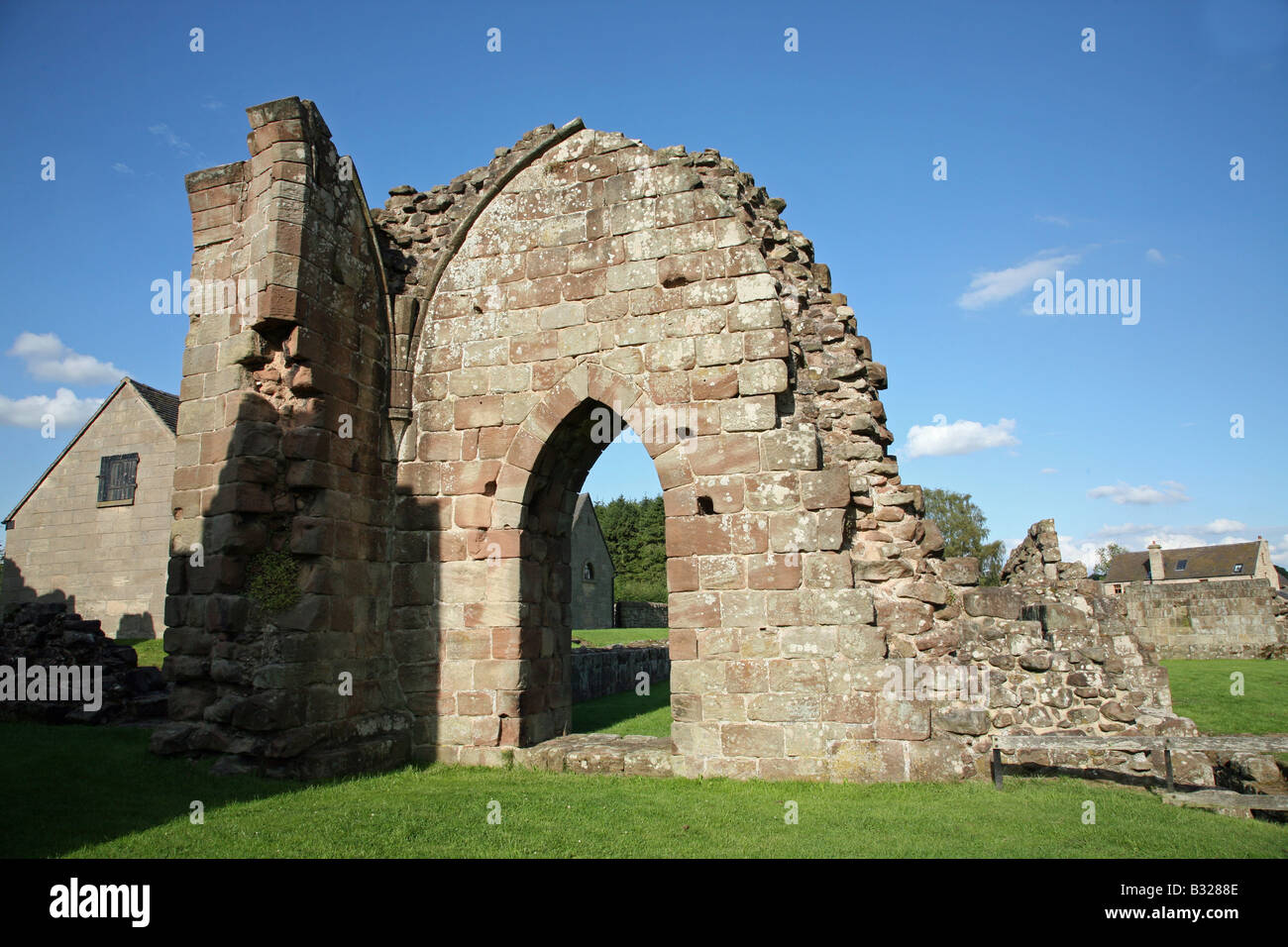 The English Heritage site of the ruins of Croxden Abbey at Croxden ...
