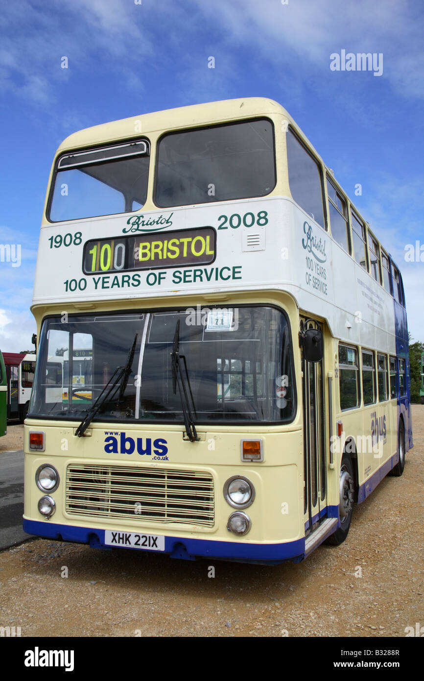 Bristol VRT double decker bus 1983 British Stock Photo - Alamy