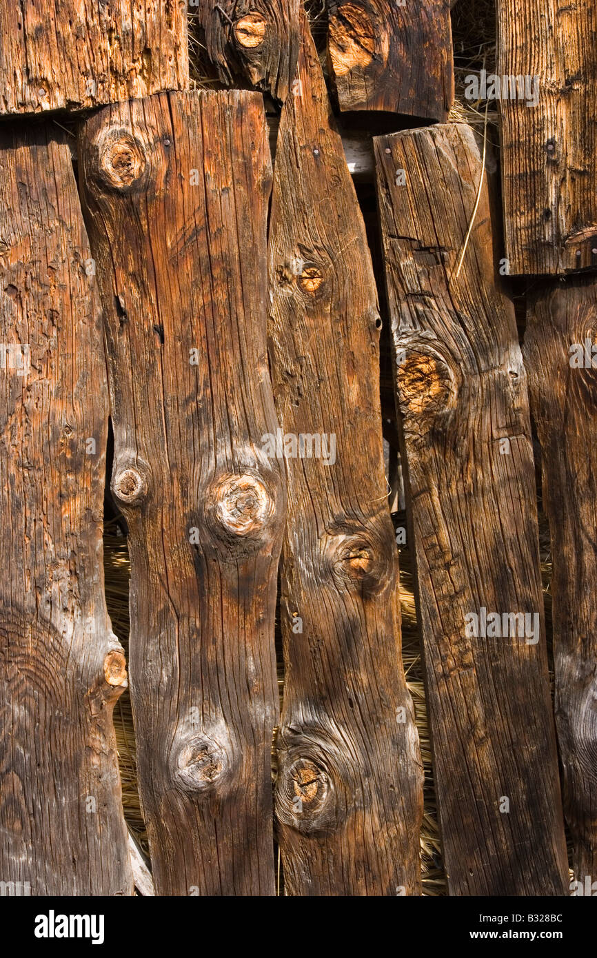 Wooden background, Delchevo village, wooden barn, Balkans, Bulgaria ...