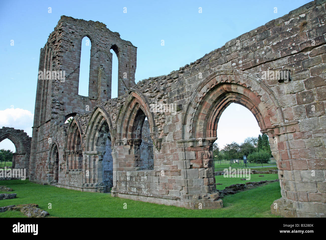 The English Heritage site of the ruins of Croxden Abbey at Croxden ...