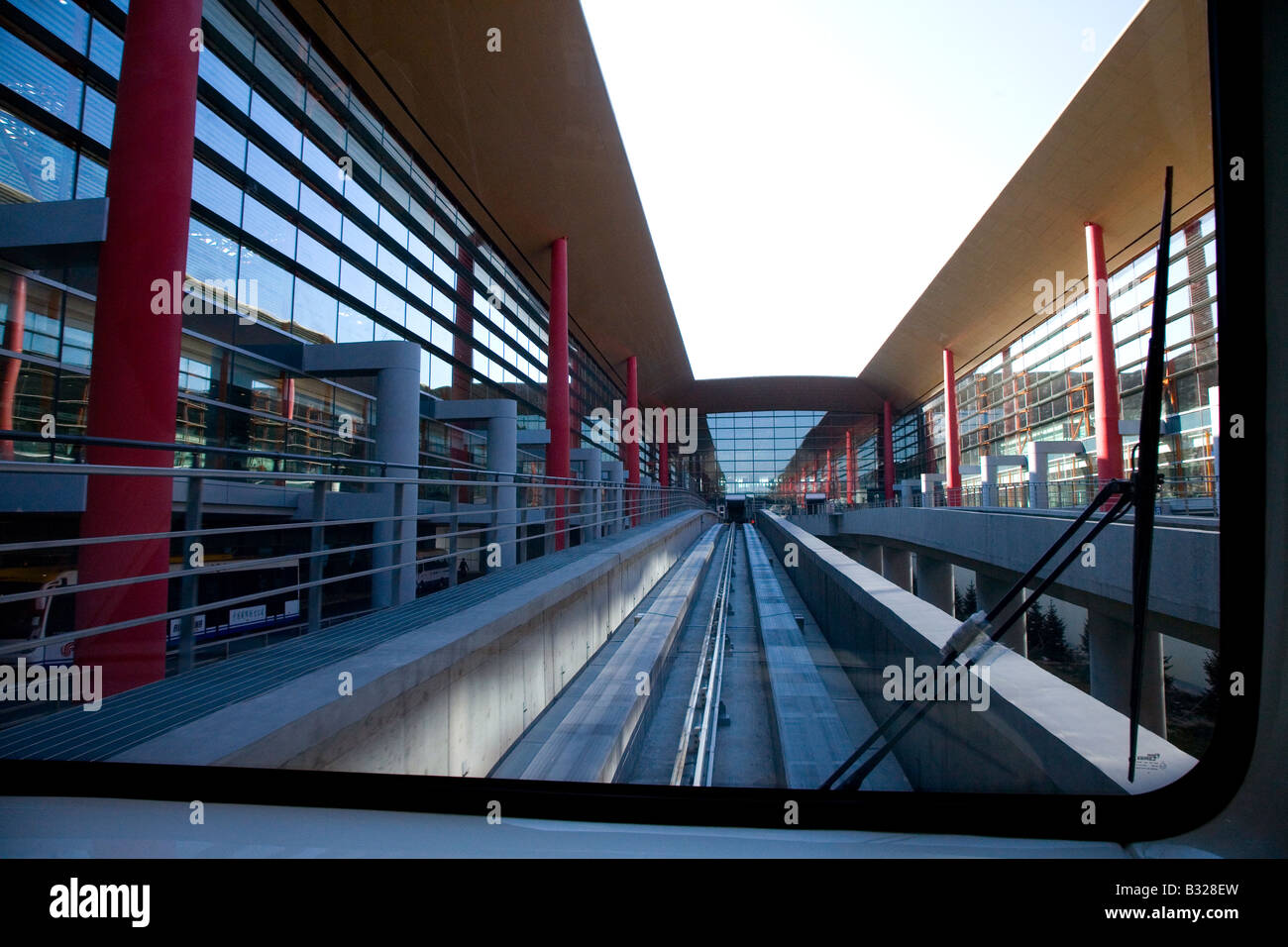 Shuttle train at Beijing Airport Stock Photo - Alamy