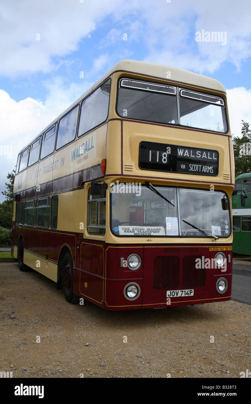 Bristol VRT Double Decker bus 1974 British Stock Photo - Alamy