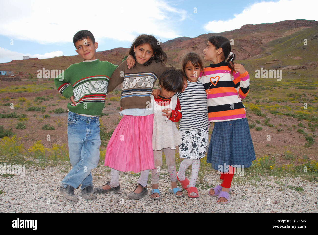 A group of young Kurdish children in Turkey Stock Photo - Alamy