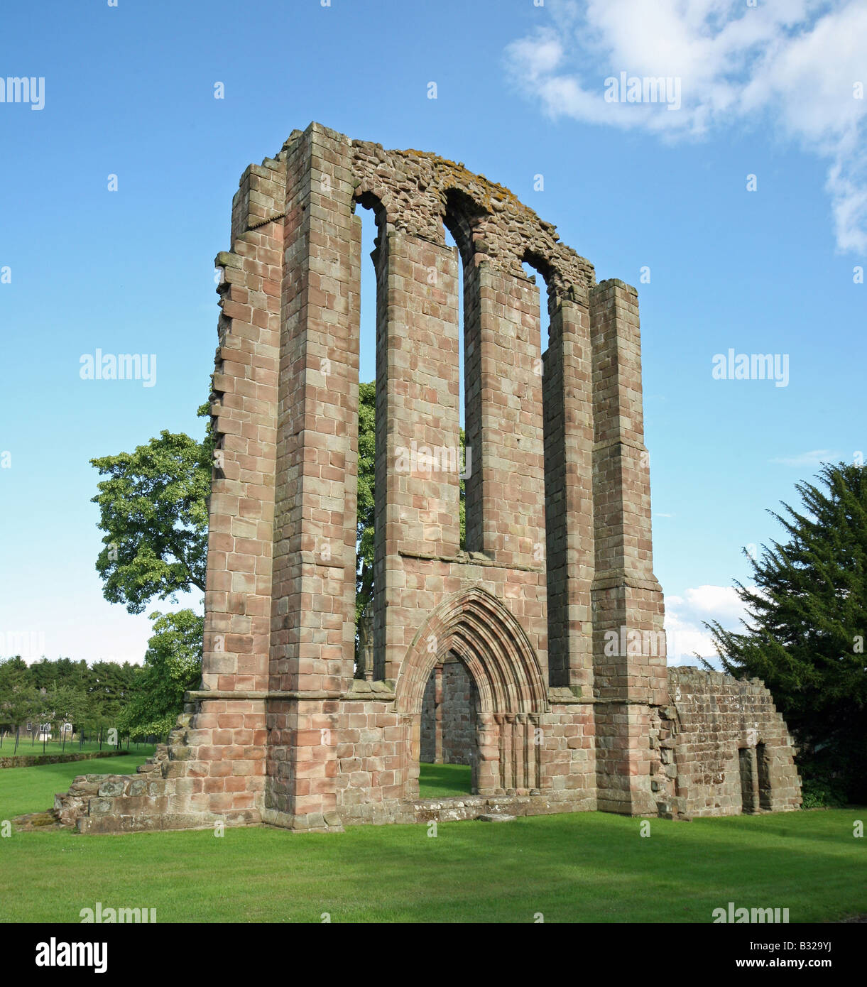 The English Heritage site of the ruins of Croxden Abbey at Croxden ...