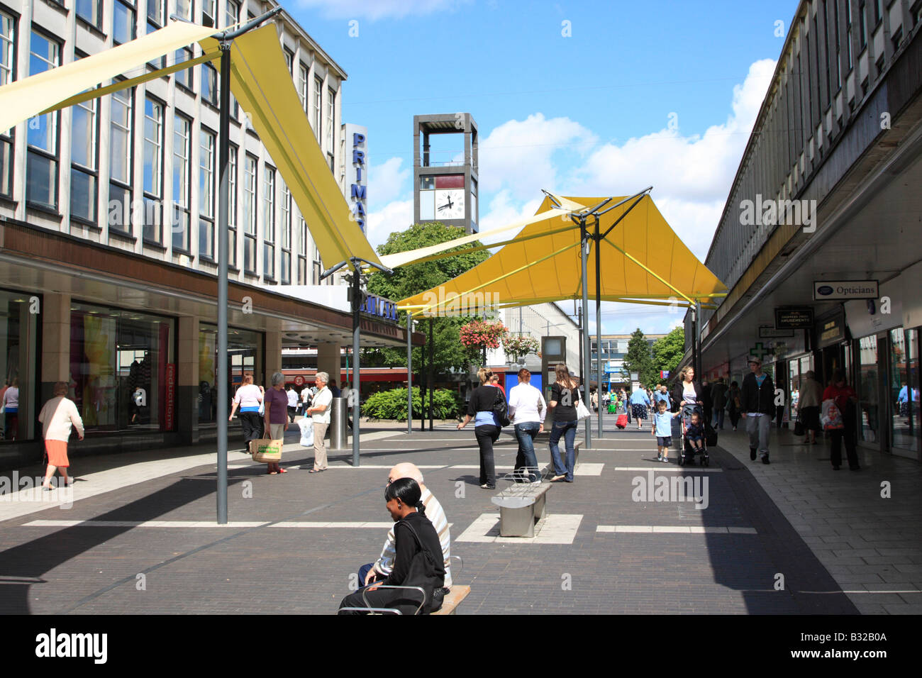 clock tower the square stevenage town centre shopping hertfordshire ...