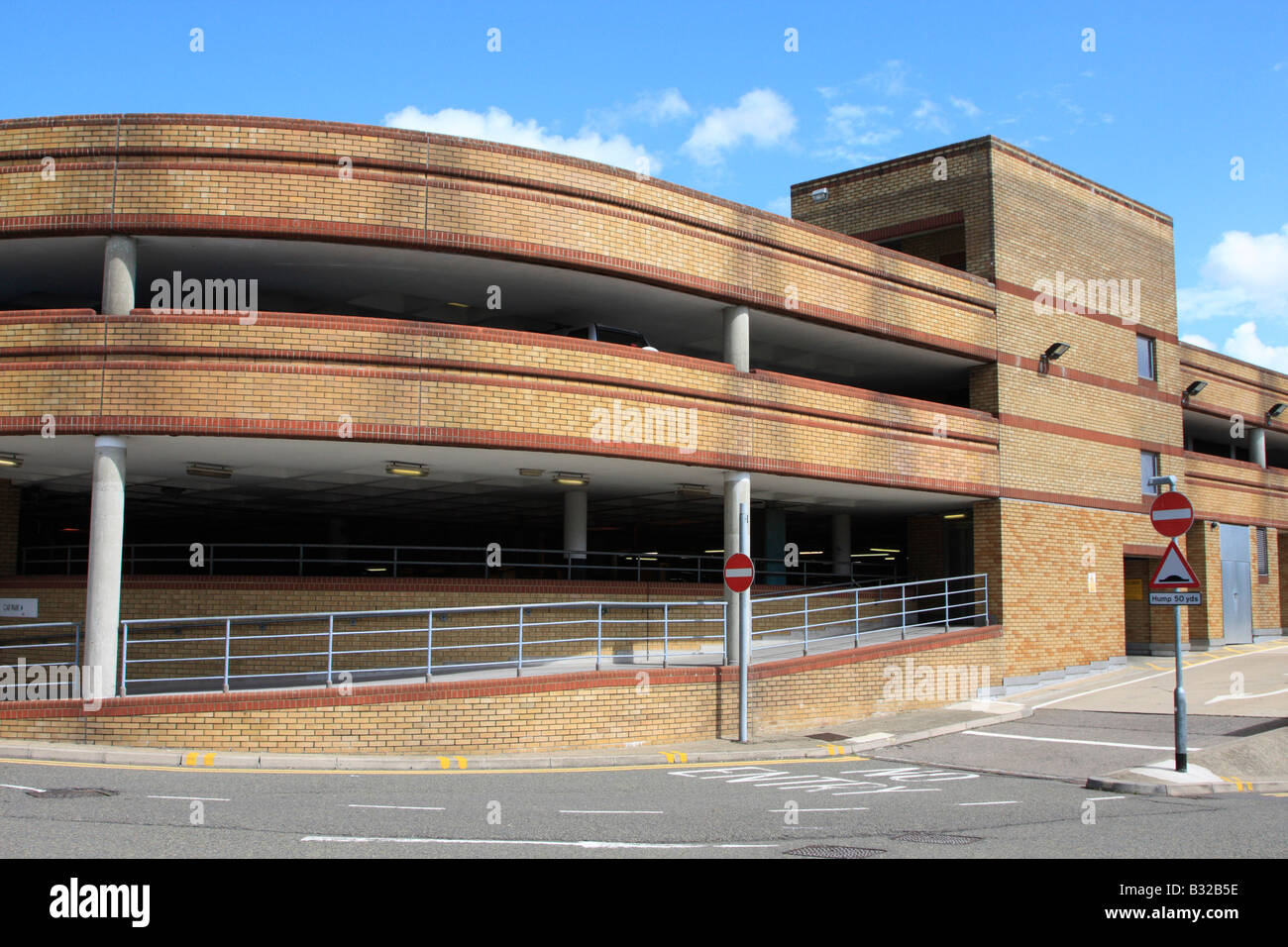 new mscp car park brick clad stevenage town centre shopping ...