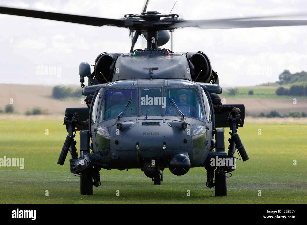 A United States Air Force in Europe (USAFE) HH 60 Black Hawk Combat ...