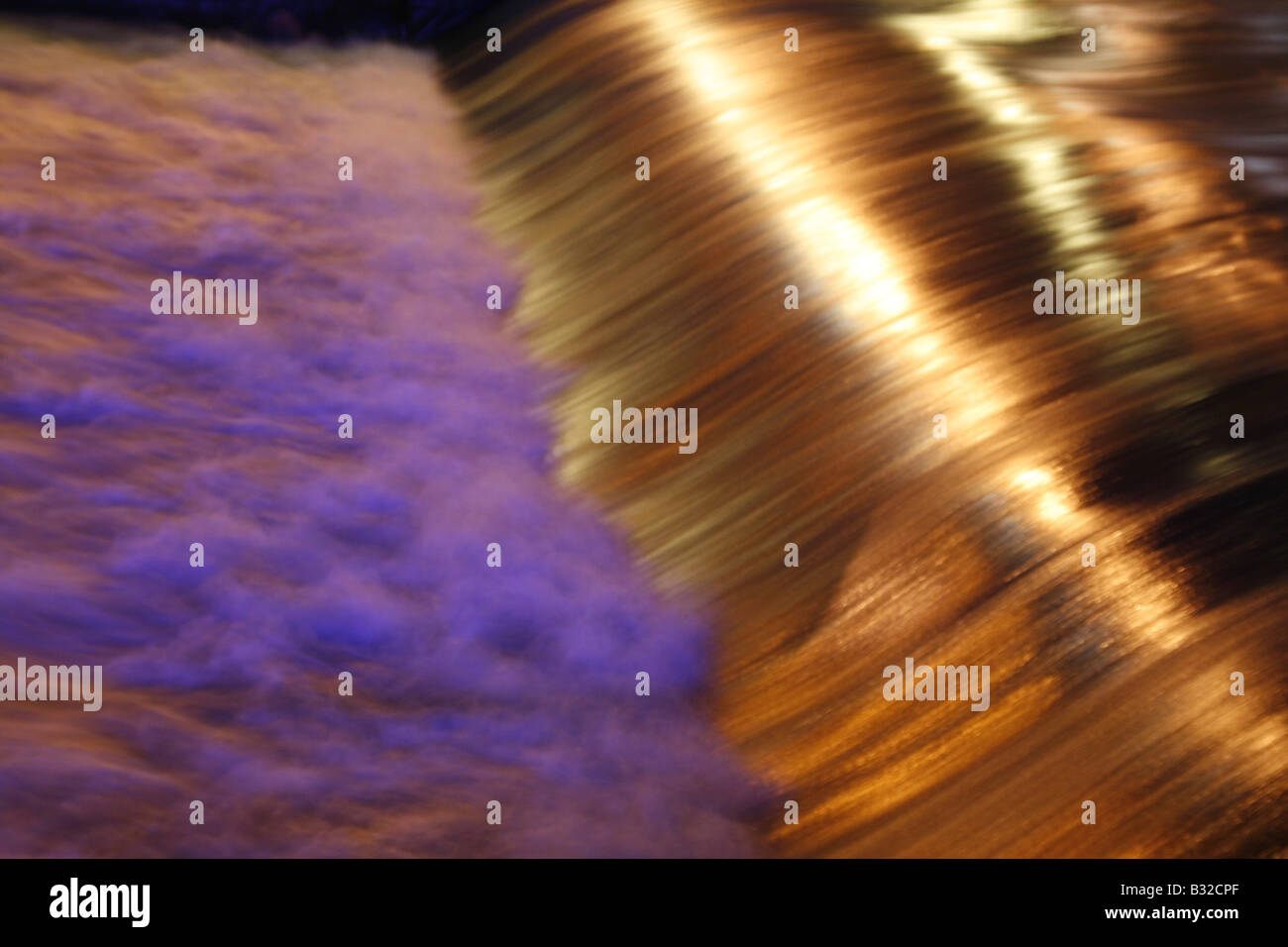 dark colourful fast river waterfall at night Stock Photo - Alamy