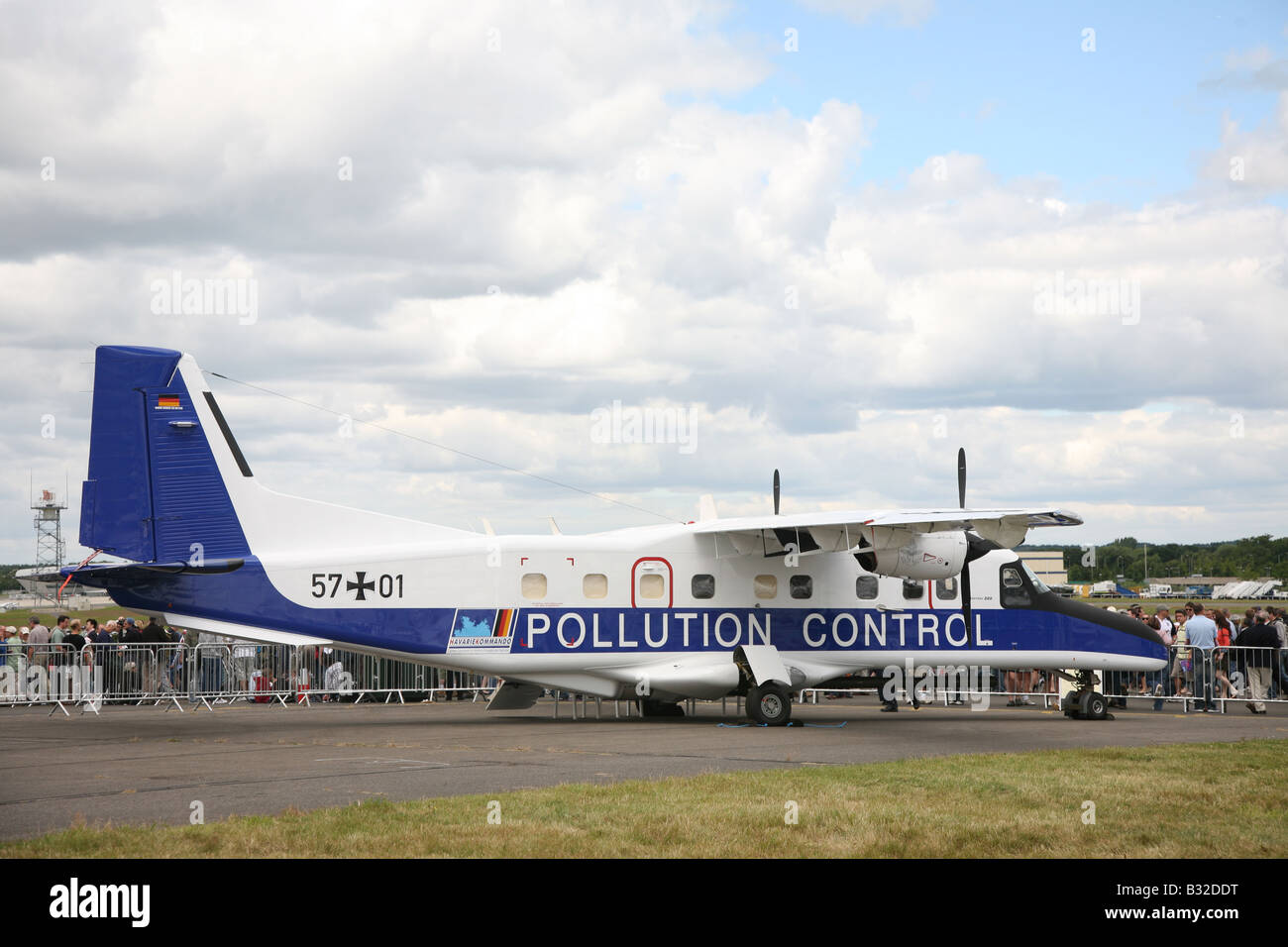 German Pollution Control twin engine turbo prop aircraft at Farnborough ...