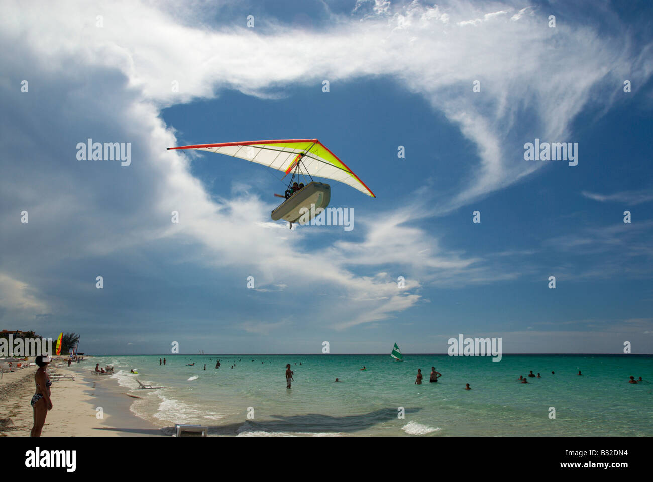 Microlight Flying Boat Varadero Cuba Stock Photo - Alamy