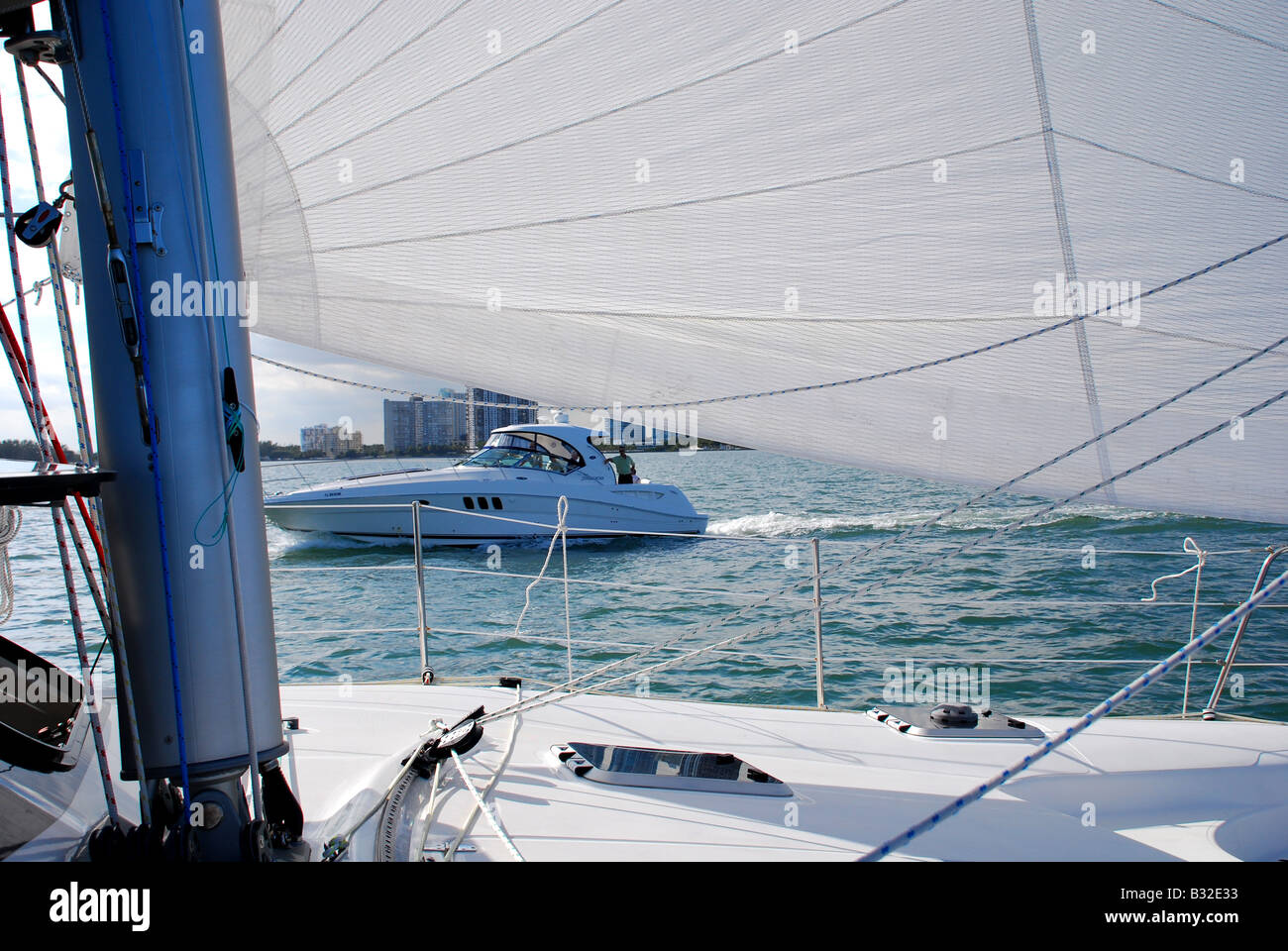 Passing a sail boat hi-res stock photography and images - Alamy