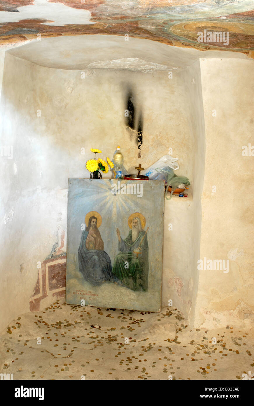 Cave shrine at the Aladzha Monastery in Northeastern Bulgaria Stock ...