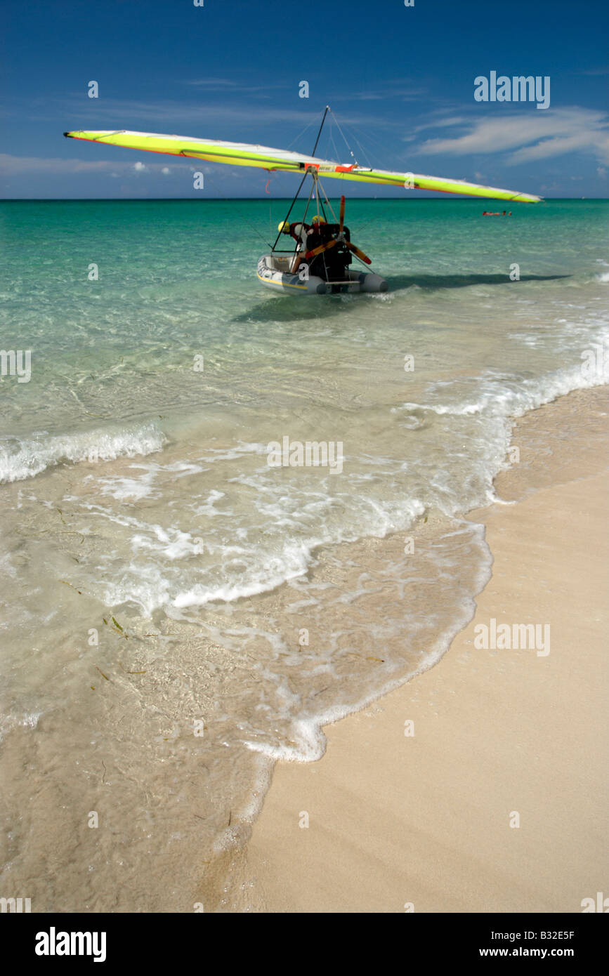 Microlight Flying Boat Varadero Cuba Stock Photo - Alamy