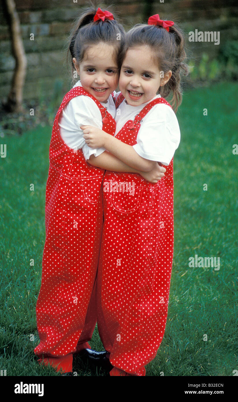Twin Girls With Brown Hair