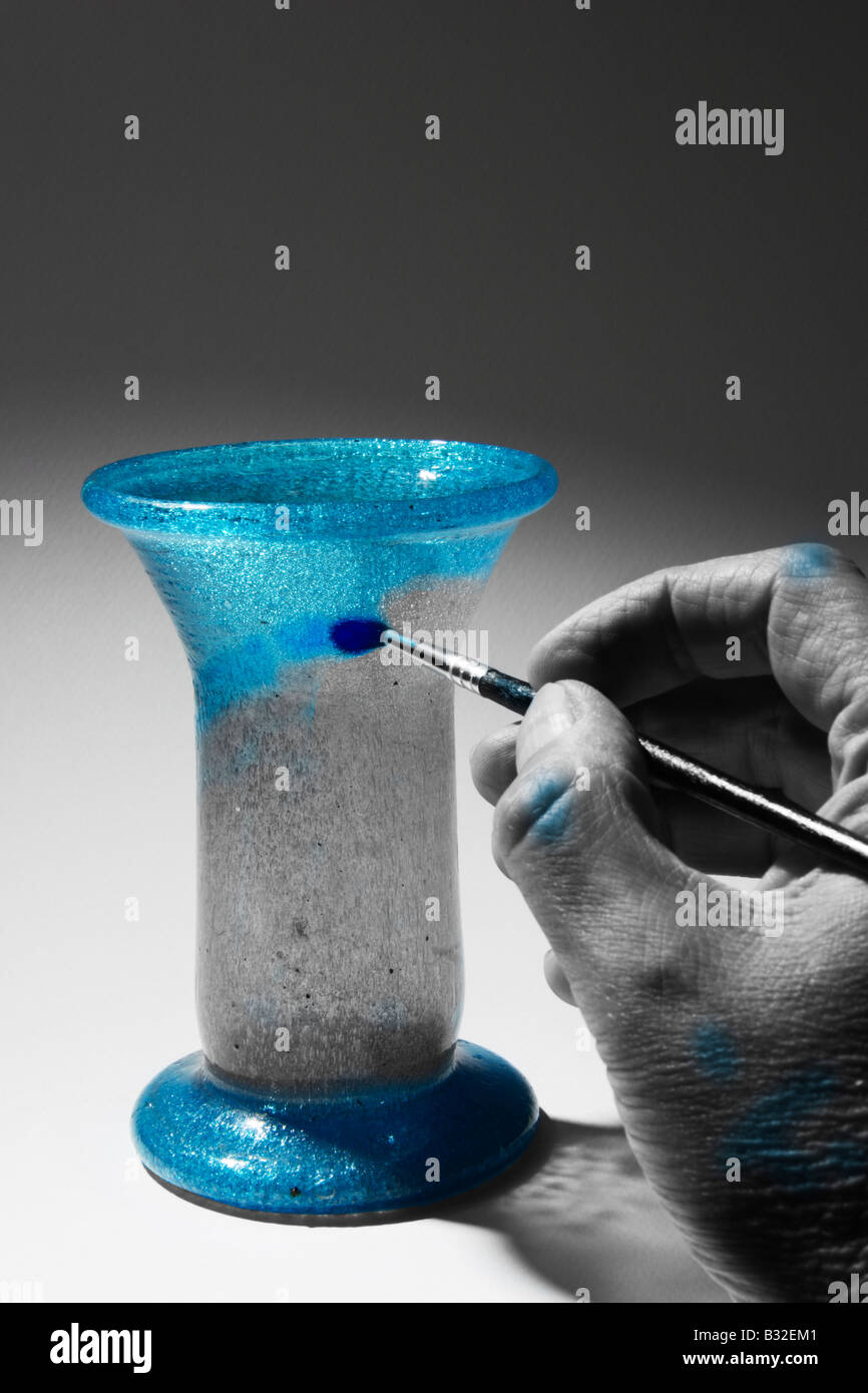 Painting in colour Stock Photo - Alamy