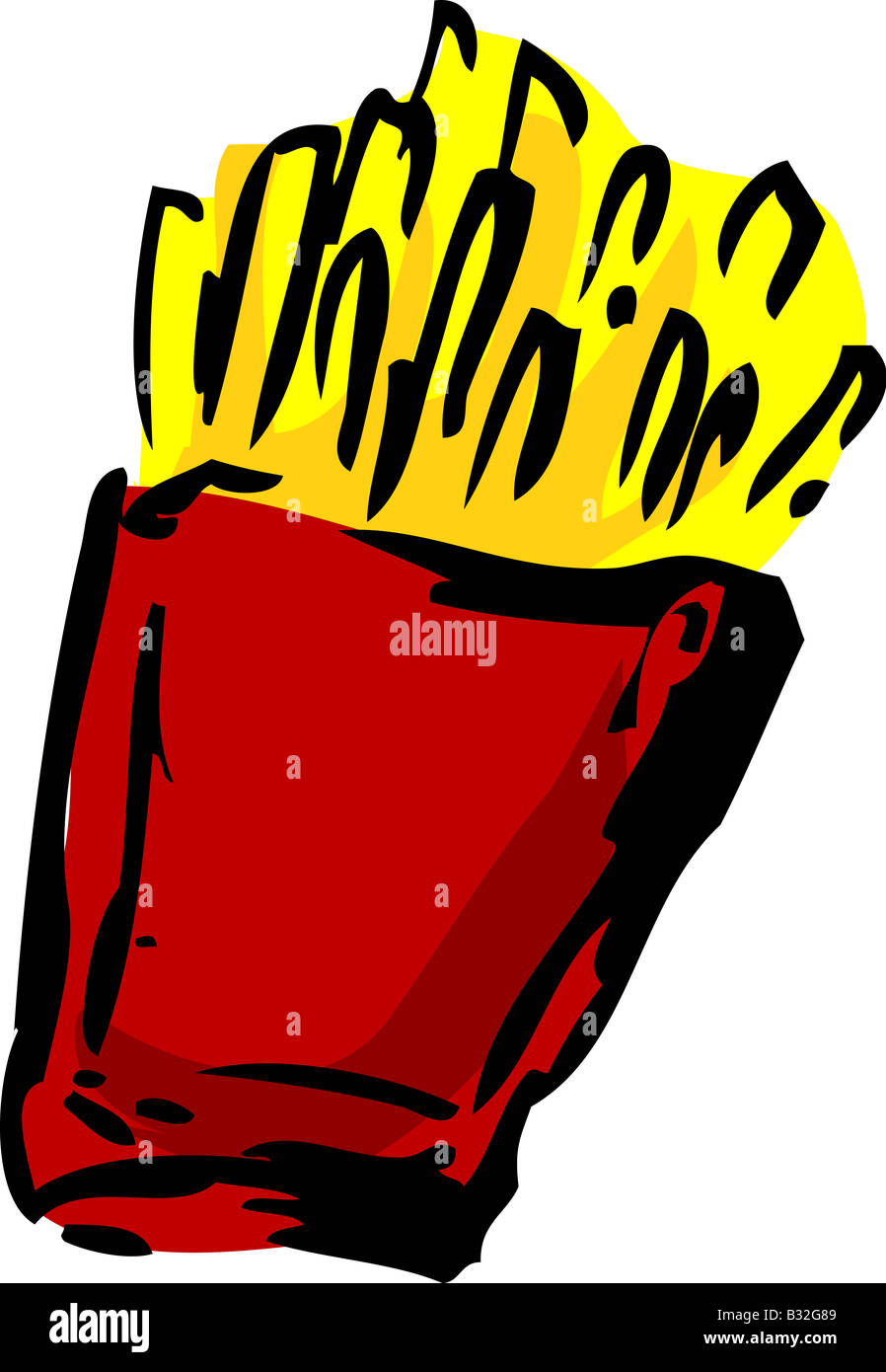 French fry illustration Stock Photo - Alamy