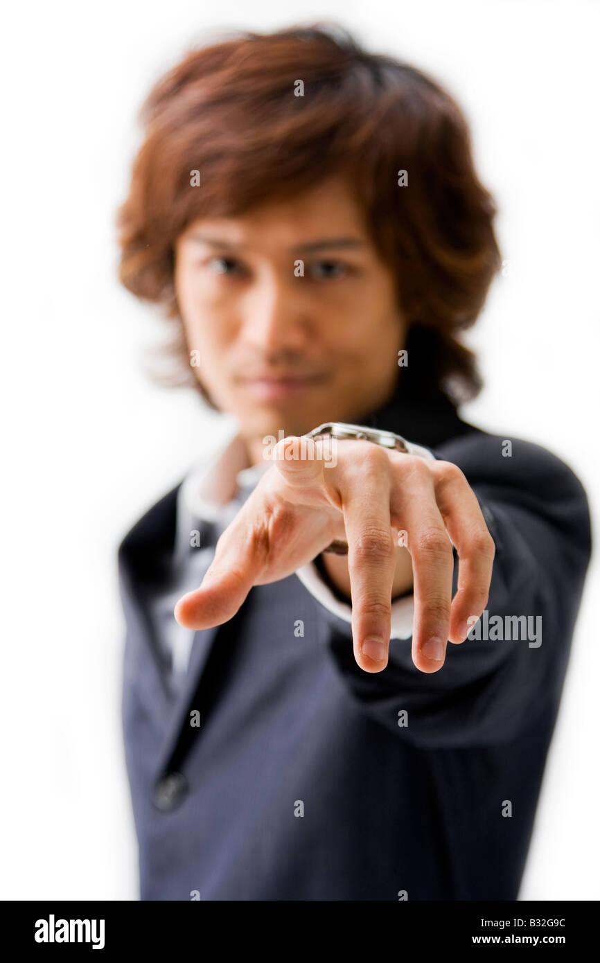 Accusing pointing finger hi-res stock photography and images - Alamy