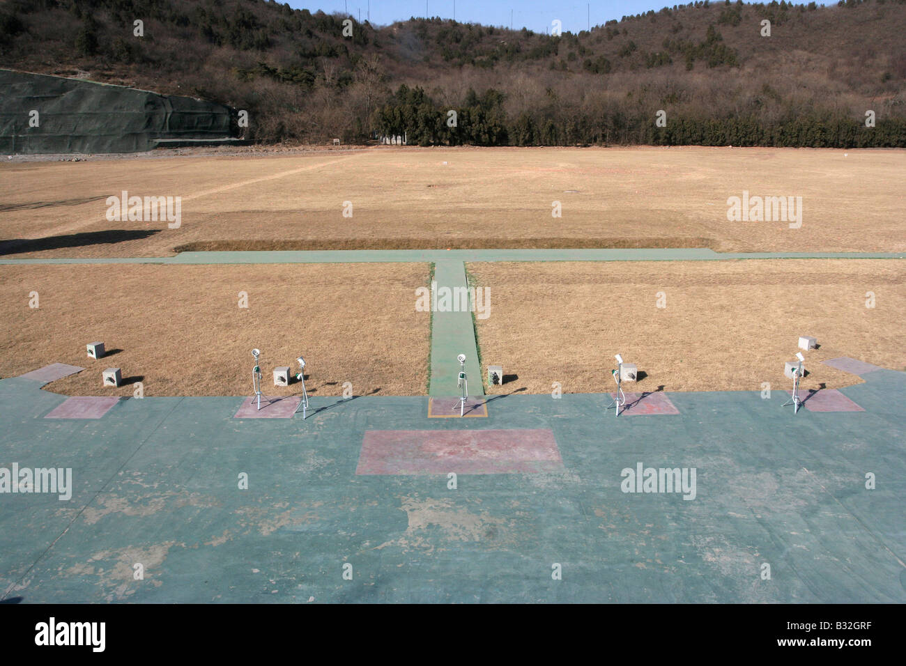 Beijing Shooting Range Clay Target Field Stock Photo - Alamy