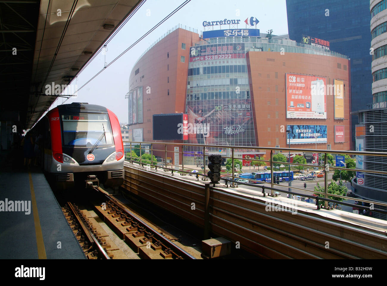 Subway Train In Shanghai,China Stock Photo - Alamy