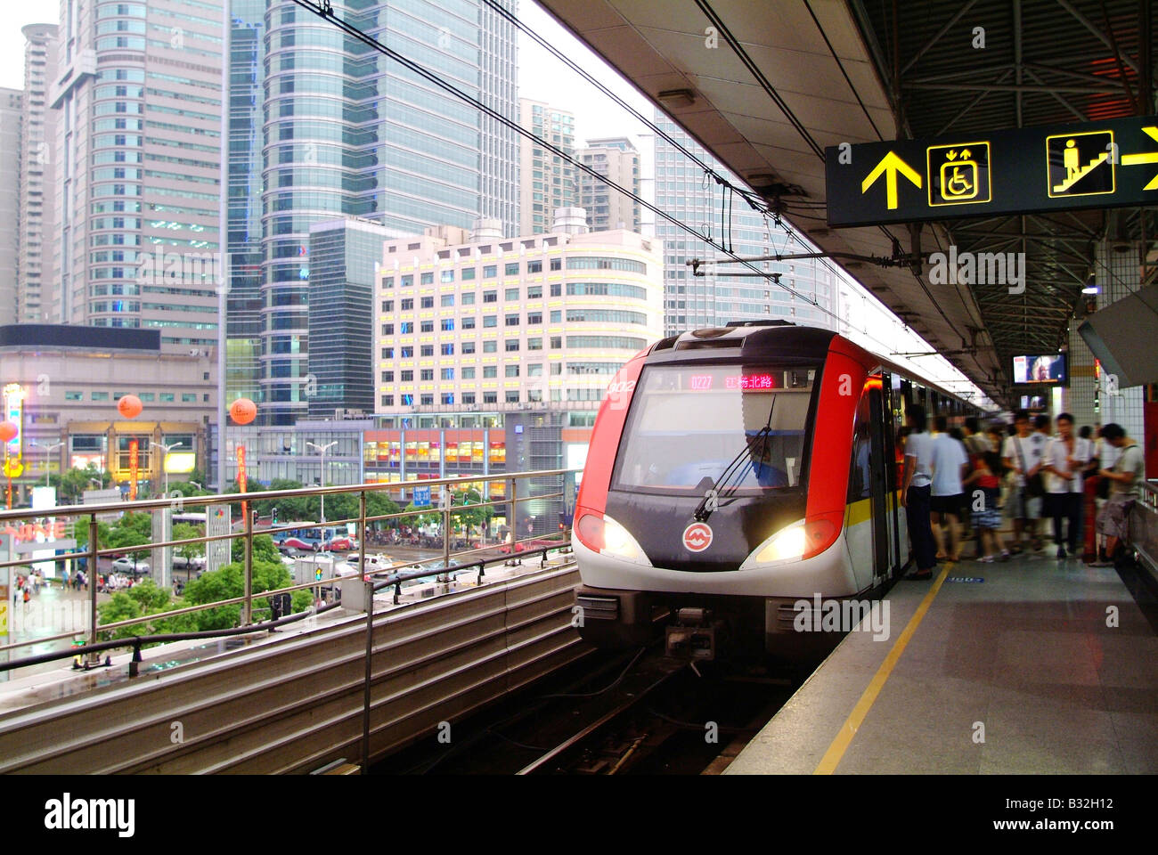 Subway Train In Shanghai,China Stock Photo - Alamy