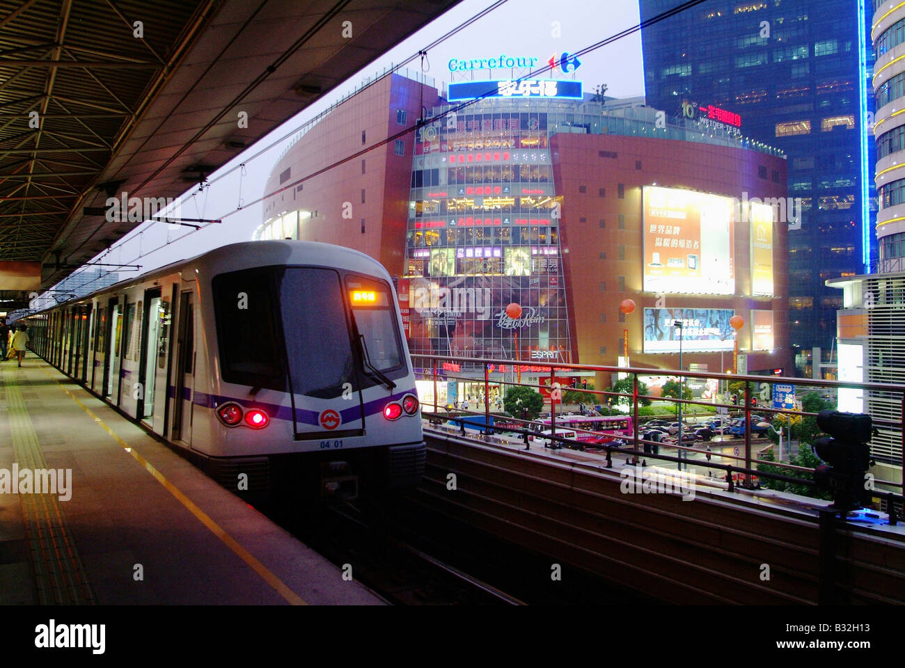 Subway Train In Shanghai,China Stock Photo - Alamy