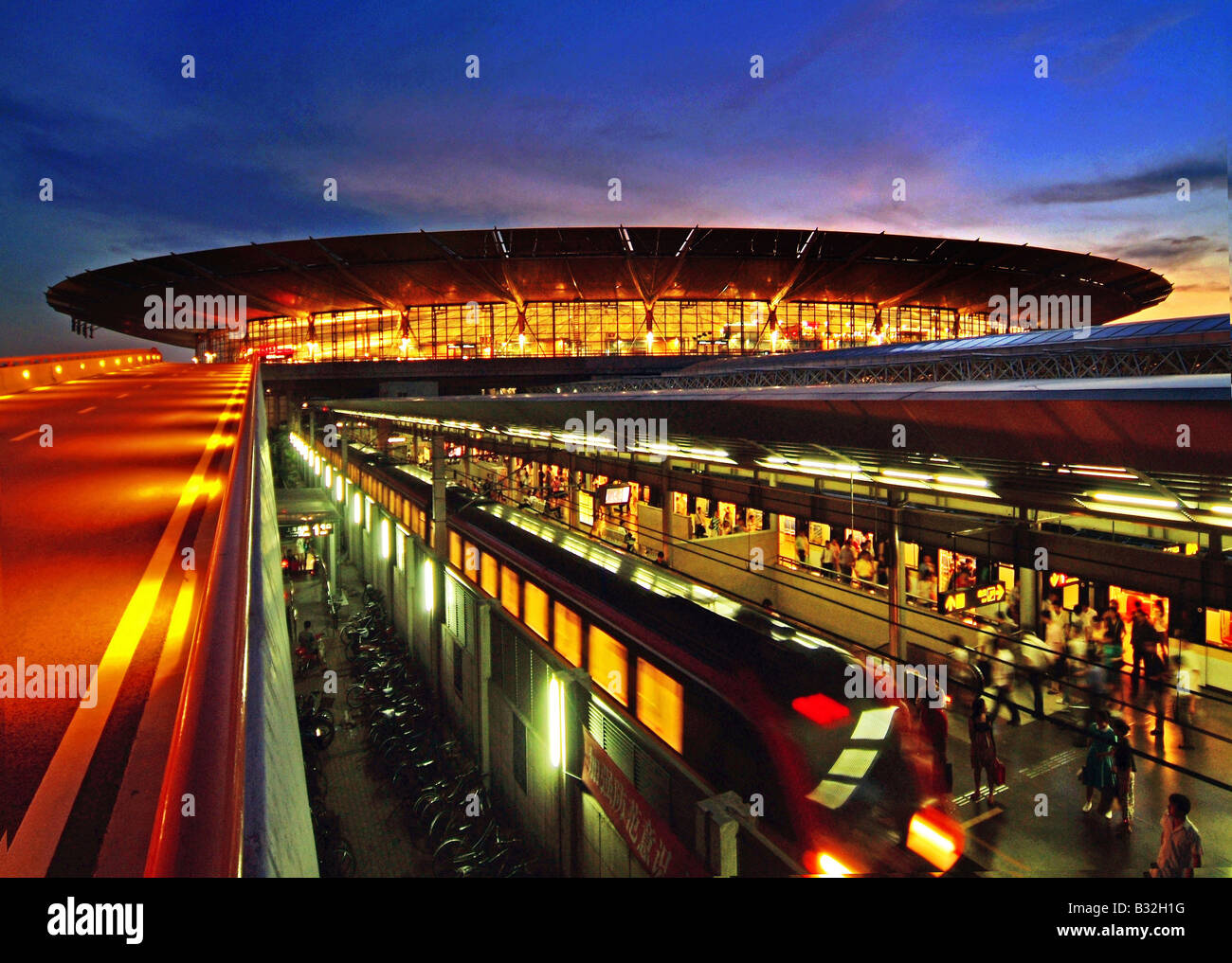 Subway Train In Shanghai,China Stock Photo - Alamy
