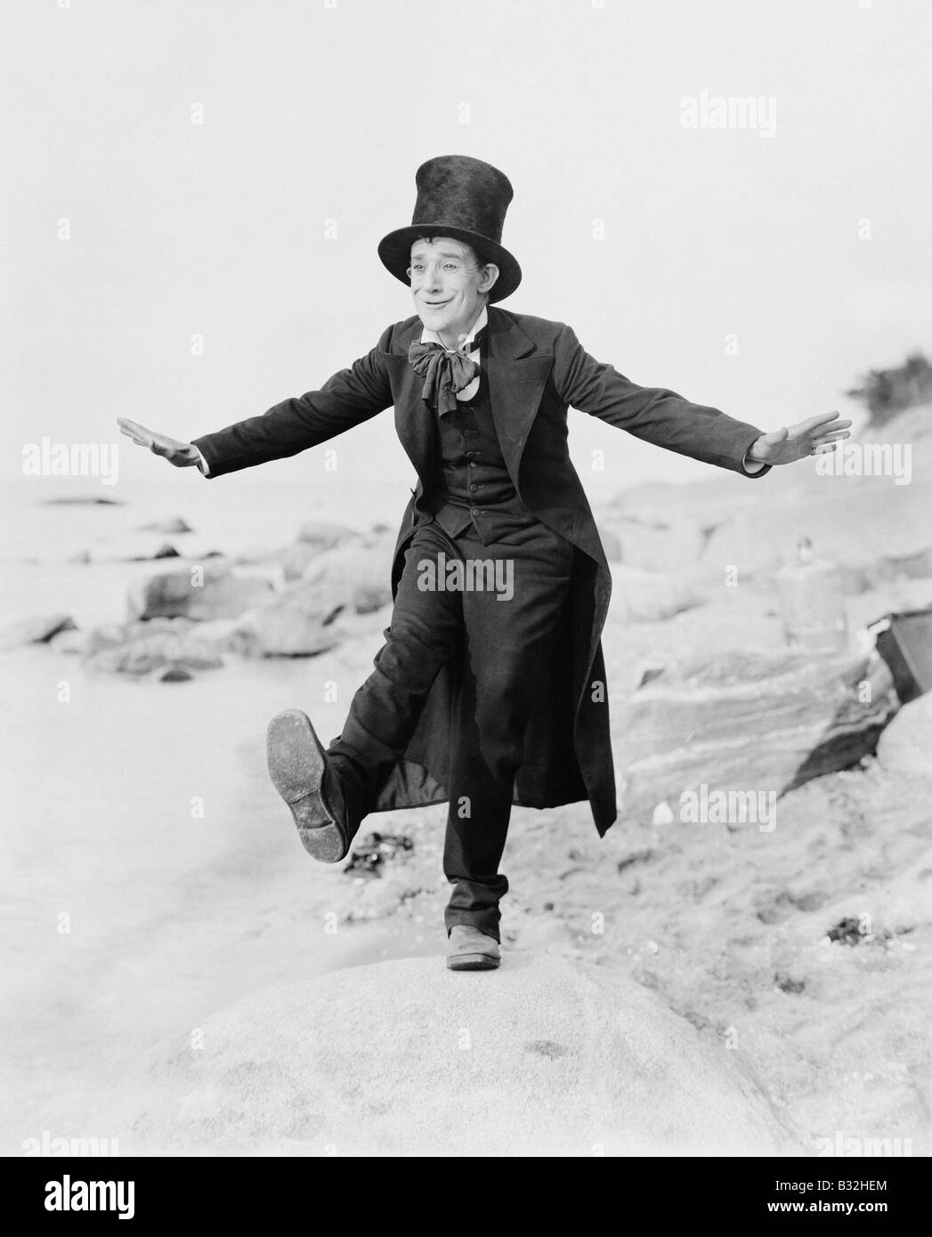 Happy smiling retro character Black and White Stock Photos & Images - Alamy