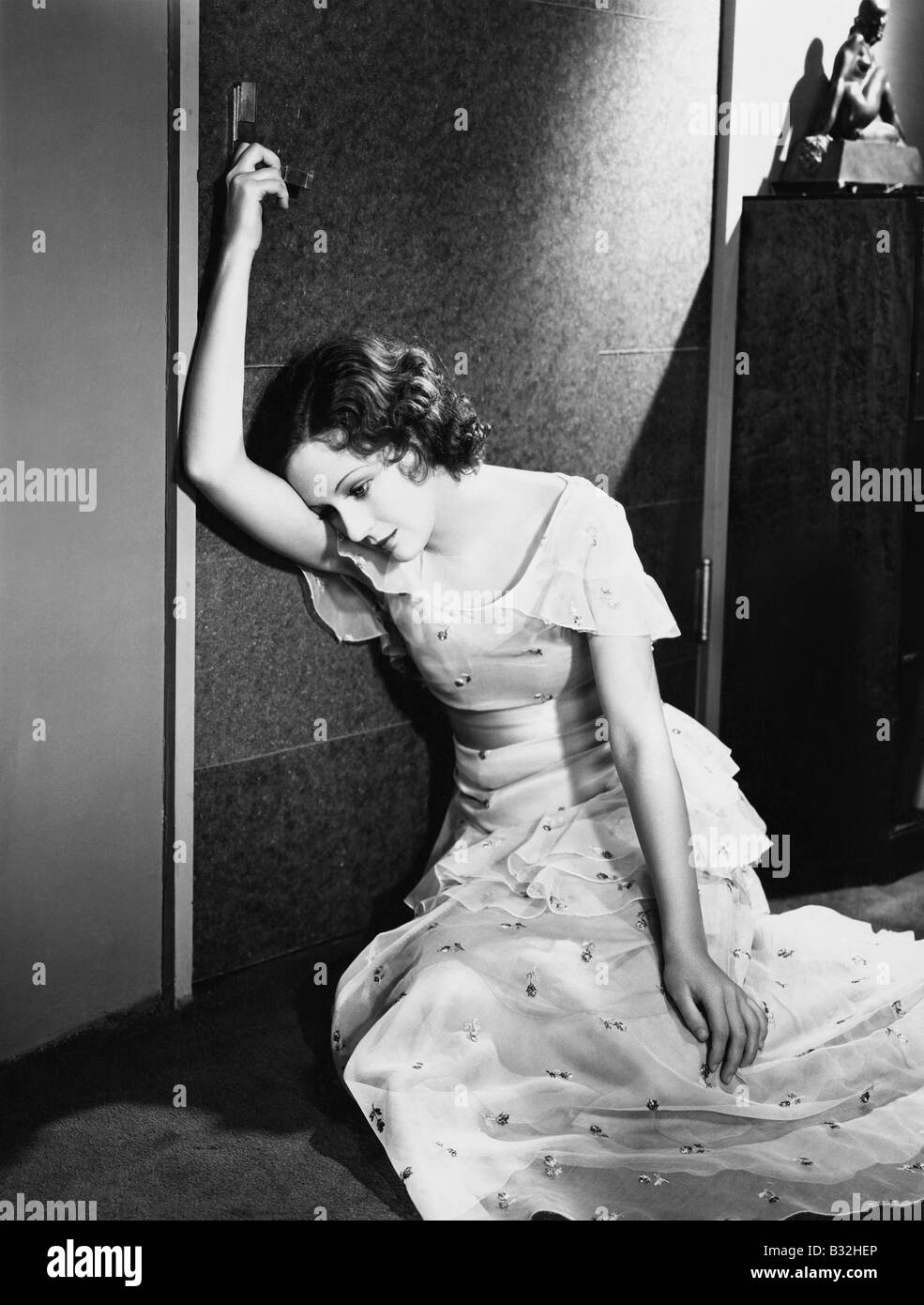 Exhausted young caucasian male Black and White Stock Photos & Images ...