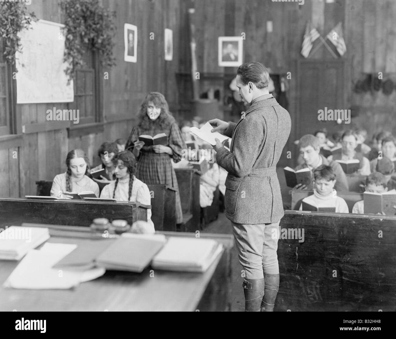 RECITING HER LESSONS Stock Photo - Alamy