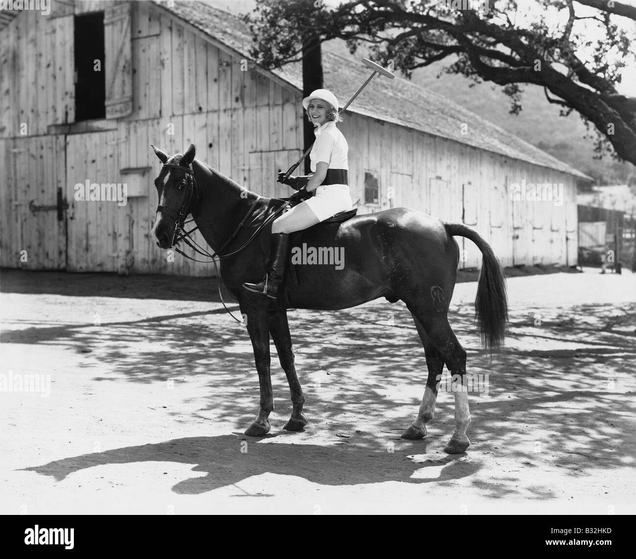 Equestrian activities Black and White Stock Photos & Images - Alamy