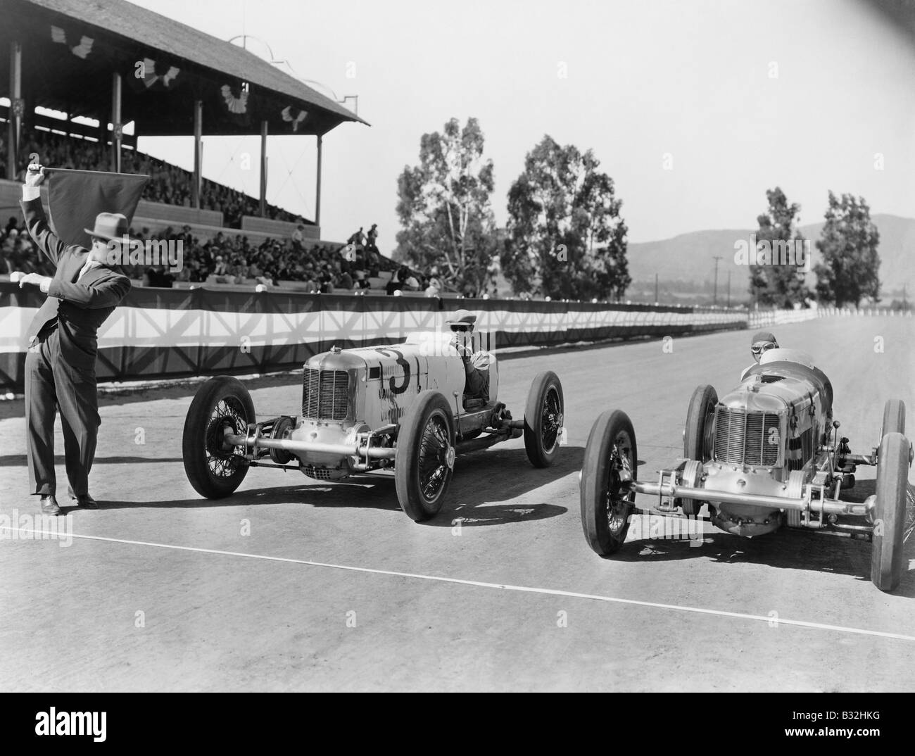 Start car race Black and White Stock Photos & Images - Alamy
