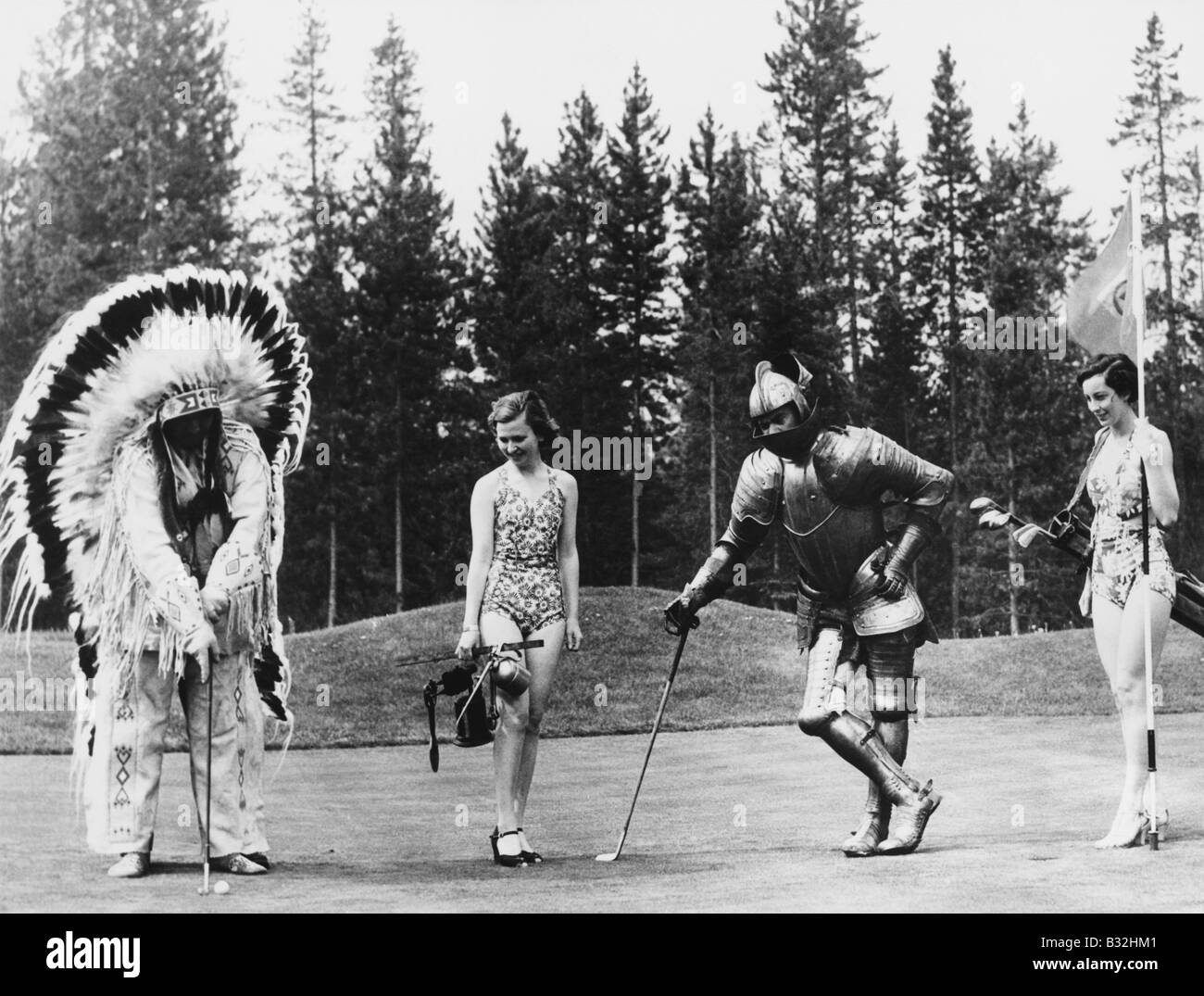 Indian man playing golf Black and White Stock Photos & Images - Alamy