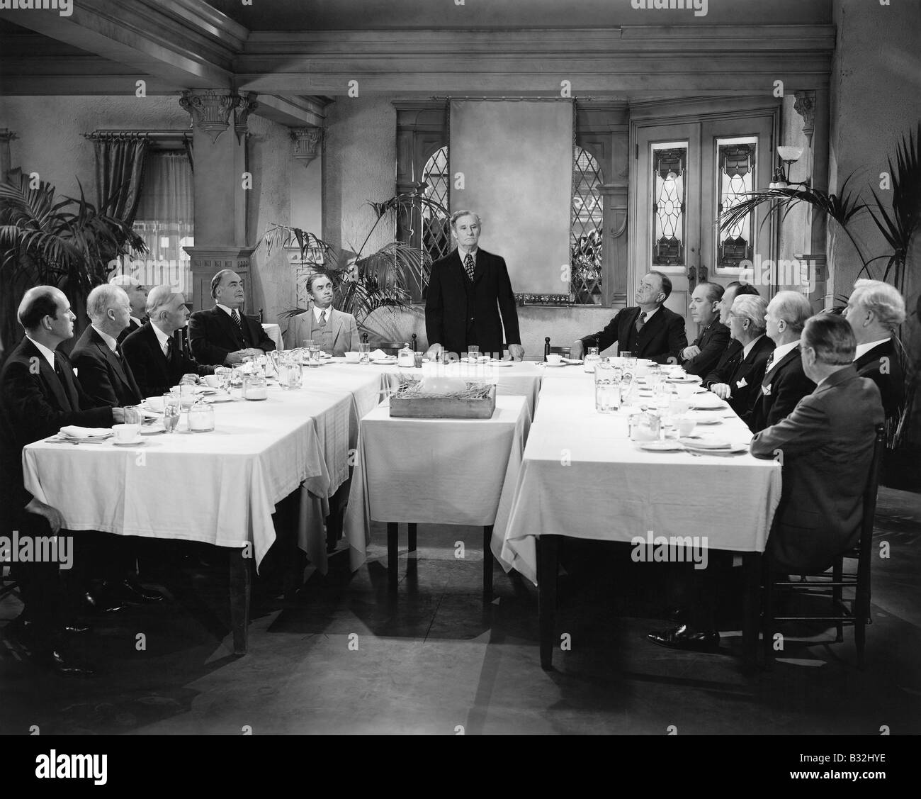 Breakfast tables Black and White Stock Photos & Images - Alamy