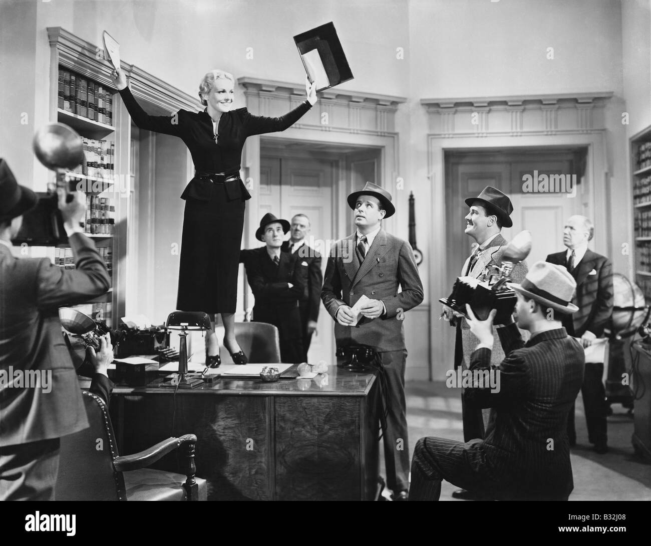 ANNOUNCING THE RESULT Stock Photo - Alamy