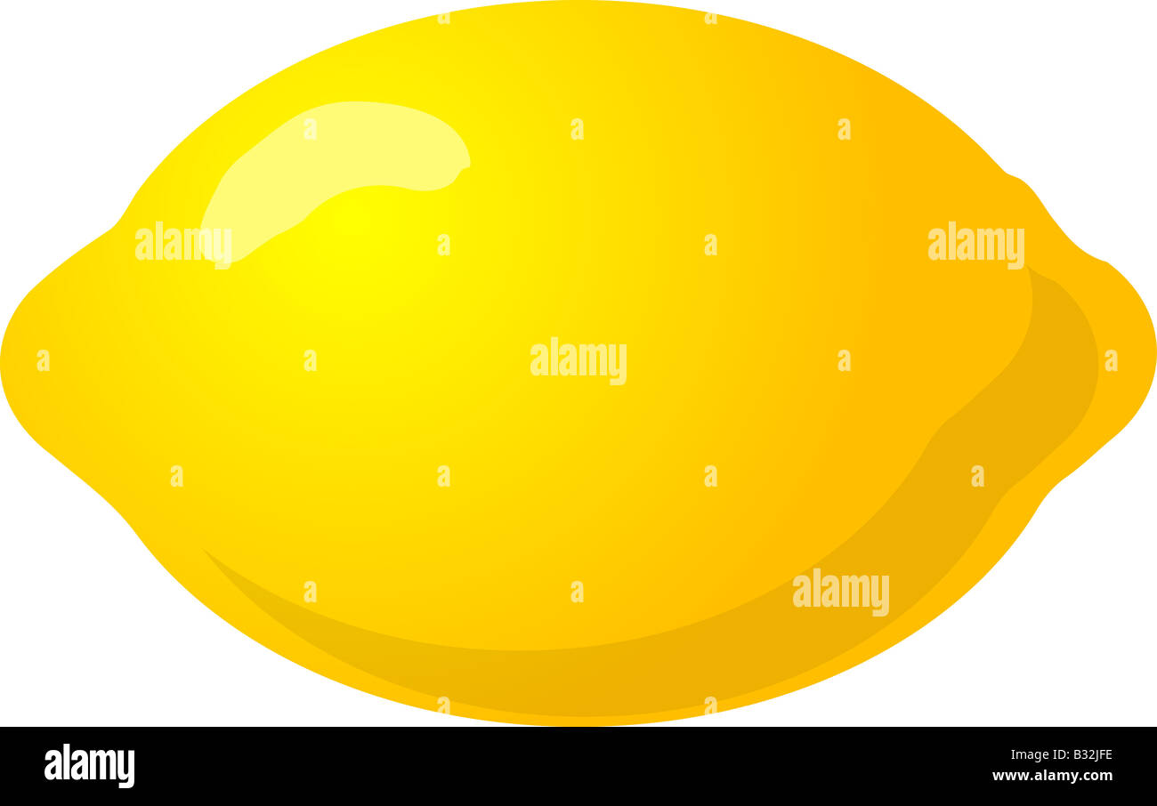 Illustration of a whole lemon isometric color gradient illustration ...