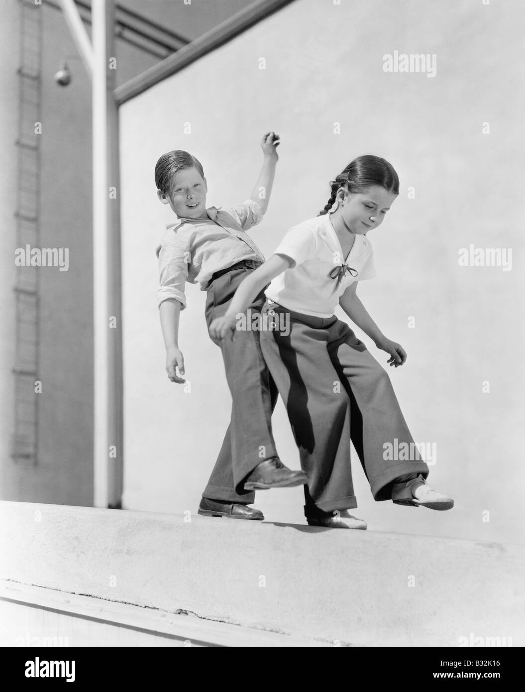 Keeping their balance Stock Photo - Alamy