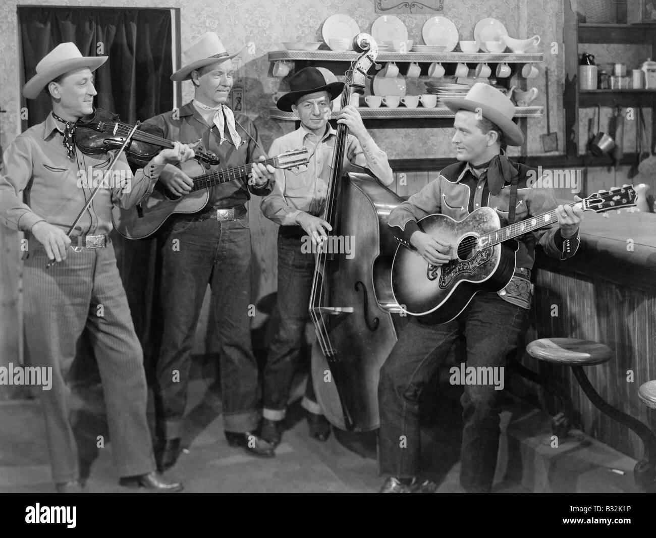 Singing for their supper Stock Photo - Alamy